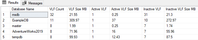 Handling High Virtual Log Files (VLFs) – Chad Callihan