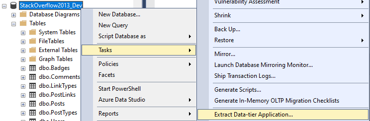 Creating DACPACs for Deployments – Chad Callihan