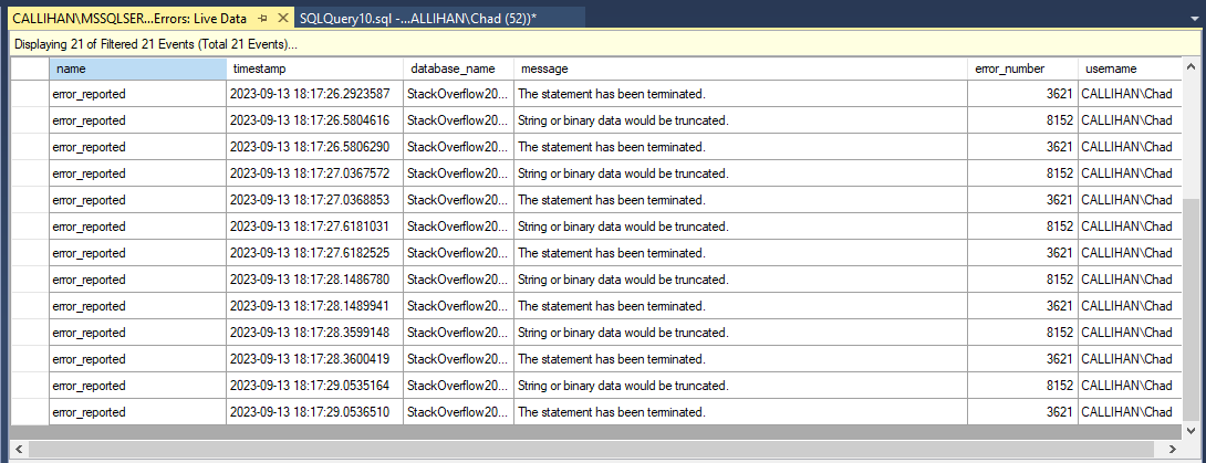 T-SQL Tuesday 166: Extended Events – Chad Callihan