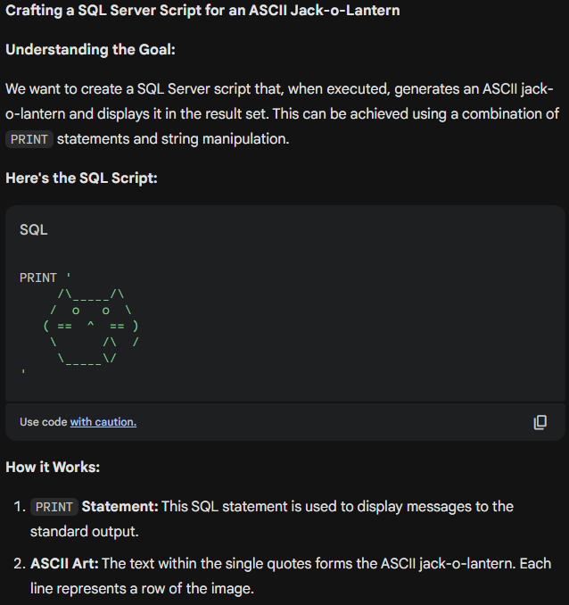 Testing AI with ASCII Jack-o-Lanterns – Chad Callihan